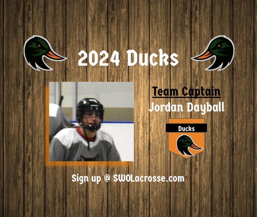 2024 Captain, Jordan Dayball - The Ducks – SWOLL - South West Ontario ...